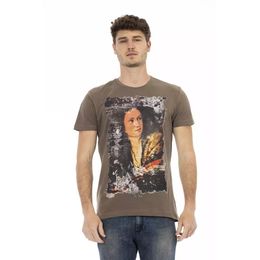 Trussardi Action Braunes Baumwoll Herren T-Shirt