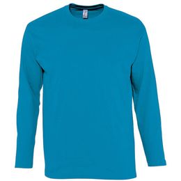 SOLS Herren Monarch Langarm T-Shirt (Aqua)