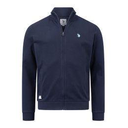 U.S. Polo Assn. Herren Sweatjacke mit Stehkragen aus 100 % Baumwolle