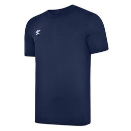 Umbro - "Club Leisure" T-Shirt f&uuml;r Herren (Marineblau/Wei&szlig;)