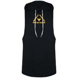 Under Armour Project Rock Mens Black &auml;rmellose Hoodie