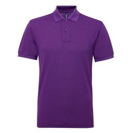 Asquith & Fox Herren Kurzarm Performance Blend Polo Shirt (Lila)