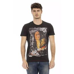 Vintage Kunstprint T-Shirt Kurzarm Rundhalsausschnitt