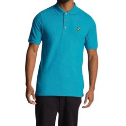 Lyle & Scott Blaues Freizeit-Poloshirt der Marke Lyle & Scott mit Logo auf der Brust