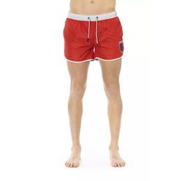 Bikkembergs Badehosen mit rotem Patch