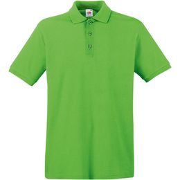 Fruit of the Loom Premium Herren Polo-Shirt, Kurzarm (Limette)