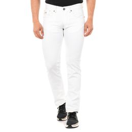 La Martina Lange, gerade geschnittene Denim-Hose f&uuml;r Herren mit Saum JMT016