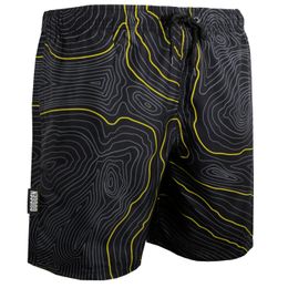 GUGGEN Mountain Herren Badehose Streifen l&auml;ssige Boardshorts Linien Muster