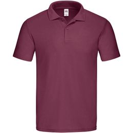 Fruit of the Loom Herren Original Pique Polo Shirt (Burgund)