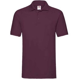 Fruit of the Loom Herren Premium Baumwolle Pique Polo Shirt (Burgunderrot)
