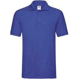 Fruit of the Loom Herren Premium Baumwolle Pique Polo Shirt (K&ouml;nigsblau)