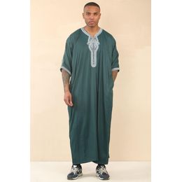 Gr&uuml;ne marokkanische Thobe Jubba Robe f&uuml;r Herren Eid Djellaba Gandoura