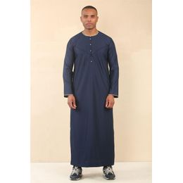 Herren Oman Eid Blue Thobe Saudi Emirati Jubba Robe
