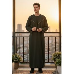 Herren Gr&uuml;ne Ramadan Marokkanische Jubba Robe Djellaba Eid Kaftan Thobe LFS -TT-007