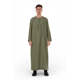 Herren Ramadan Eid Olivgr&uuml;ne marokkanische Jubba-Robe Djellaba Thobe &ndash; TT-008
