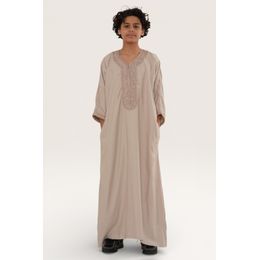 Lachsfarbene marokkanische Thobe-Robe f&uuml;r Herren Djellaba Gandoura Eid Jubba- HM66