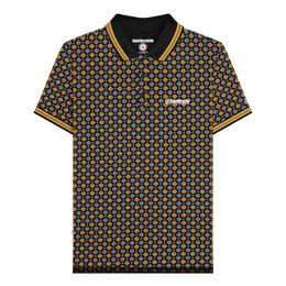 Lambretta - "SS25" Poloshirt f&uuml;r Herren (Schwarz/Gold)