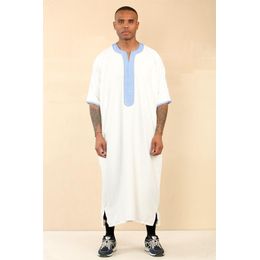 Wei&szlig;e marokkanische Thobe Djellaba Jubba Robe f&uuml;r Herren Eid