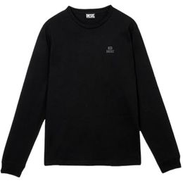 Diesel - Lang&auml;rmliges Schwarzes T-shirt