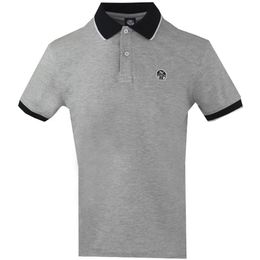 North Sails Contrast Collar Grey Polo