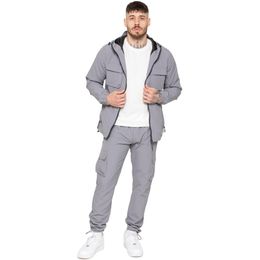 Enzo Milano | Herren Poly Cargo-Trainingsanzug Set