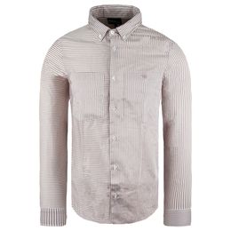 Armani Exchange ARMANI -Austausch Oxford Mens Rot/Wei&szlig;es Hemd
