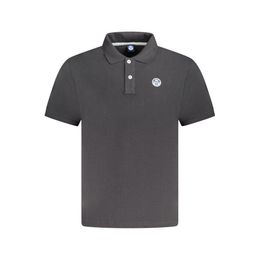 North Sails Schwarzes Baumwoll-Herren-Polo-Shirt