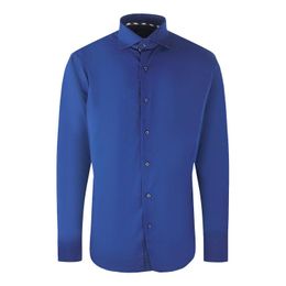 Aquascutum Herren Unifarben Langarmhemd (Marineblau)