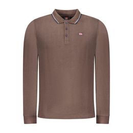 Norwegen 1963 Marrone Baumwolle Herren Poloshirt