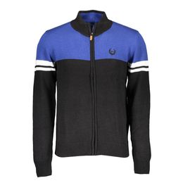 Gianmarco Venturi Schwarzer Baumwollcardigan f&uuml;r Herren