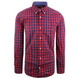 Eden Park Regular Herren-Oxfordhemd in Rot
