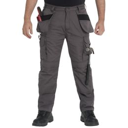 Kruze von Enzo | Herren Cargo-Arbeitsjeans - Grau