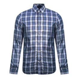 Fred Perry Schwarzes lang&auml;rmeliges Hemd