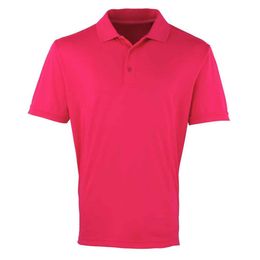 Premier - "Coolchecker" Poloshirt f&uuml;r Herren (Leuchtend Pink)