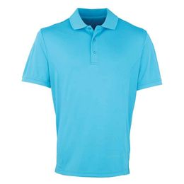 Premier - "Coolchecker" Poloshirt f&uuml;r Herren (T&uuml;rkis)
