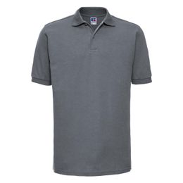 Russel Athletic Russell Mens Ripple Kragen & Manschette Kurzarm-Poloshirt (Convoy Grau)