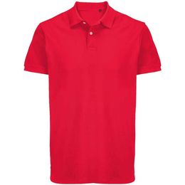 SOLS - "Pacific" Poloshirt Doppeln&auml;hte f&uuml;r Herren/Damen Unisex (Volksrot)