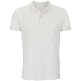SOLS - "Planet" Poloshirt Baumwolle aus biologischem Anbau f&uuml;r Herren (Naturwei&szlig;)