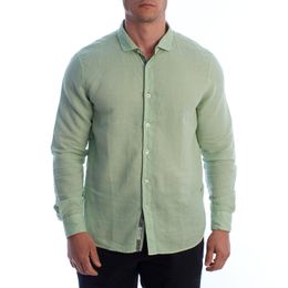 Herren Langarm Leinenhemd HS24MCA01