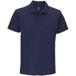 SOLS Herren Summer II Pique Polo-Shirt, Kurzarm (Dunkelblau)