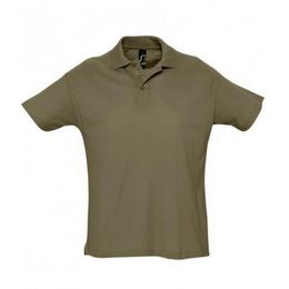 SOLS Herren Sommer II Pique Kurzarm-Poloshirt (Armee)