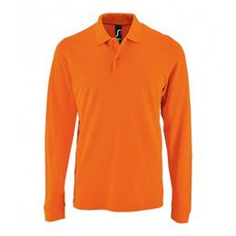 SOLS Mens Perfect Langarm-Pique-Poloshirt (Orange)