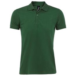 SOLS Mens Perfect Pique Kurzarm-Poloshirt (flaschengr&uuml;n)