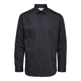 Marke: Selected Geschlecht: M&auml;nner Typ: Hemden Farbe: Schwarz Muster: Einfarbig &Auml;rmel: Lang&auml;rmelig Kragen: Klassisch Verschluss: Kn&ouml;pfe Saison: Fr&uuml;hling/Sommer