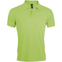 SOLS Mens Prime Pique Plain Short Sleeve Polo Shirt (Apfelgr&uuml;n)