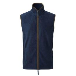 Premier Herren Artisan Fleece-Weste (Marine/Braun)