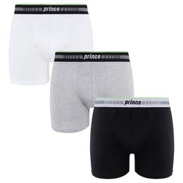 Prince Performance Range 3 Pack schwarz grauer Wei&szlig;e Herren Boxer Muxpr063