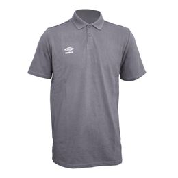 Umbro - "Essential" Poloshirt f&uuml;r Herren (Kohlen-Schwarz/Wei&szlig;)