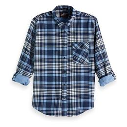 Scotch & Soda Scotch & Soda Langarm Blue Herren -Kernhemd 145422 0218