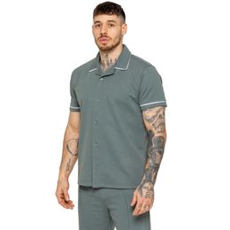 Enzo | Herren Kurzarm-Piping-Hemd